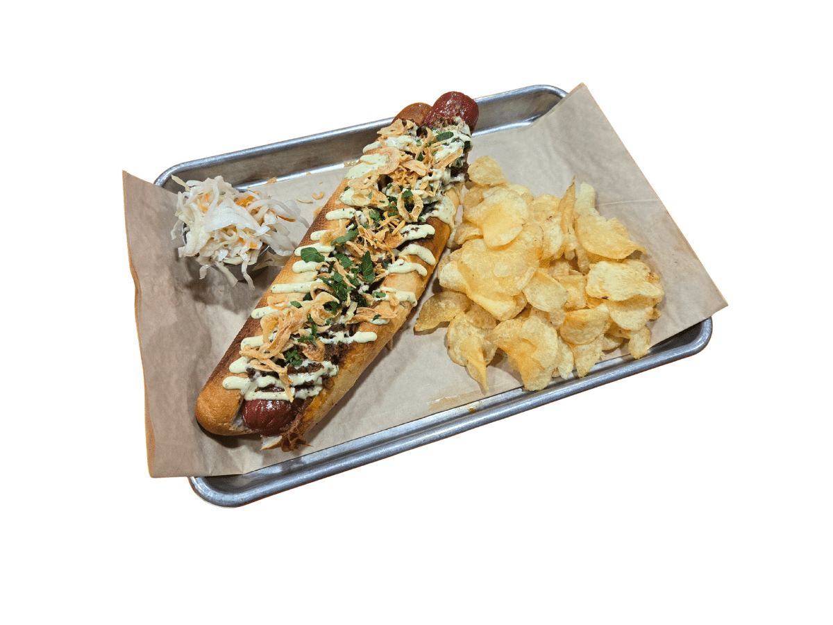 Footlong Dijon Vu Dog - Silver Branch Brewing Co.